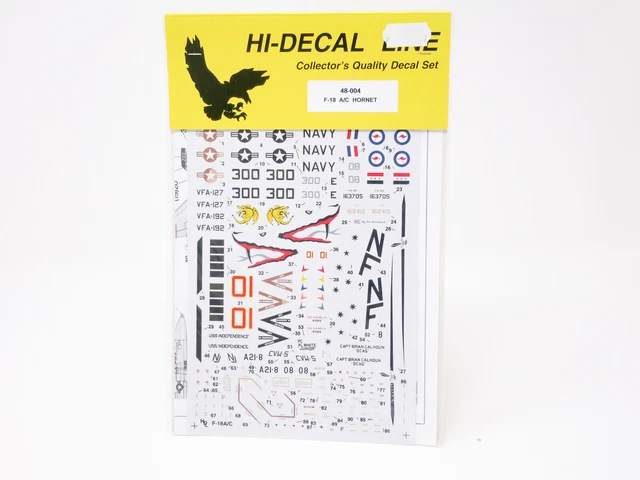 1/48 HI-DECAL LINE Decals F-18A/C Hornet USN/Australia RAAF - NOS - 48 ...