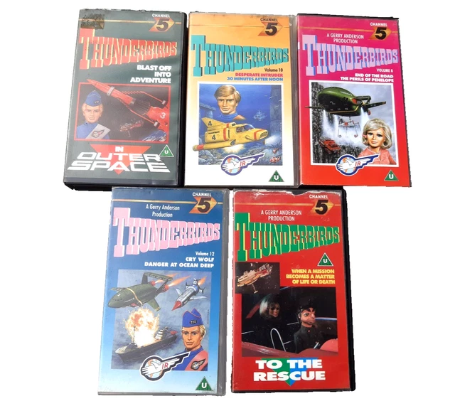 THUNDERBIRDS VHS COLLECTION bundle job lot 5 x 90mins each Gerry ...