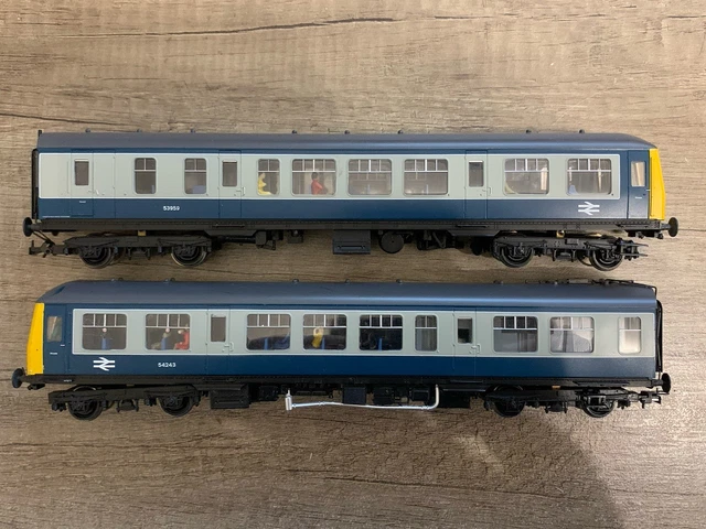 BACHMANN 32-902 OO Gauge Class 108 2 Car DMU BR Blue Grey DCC Sound ...
