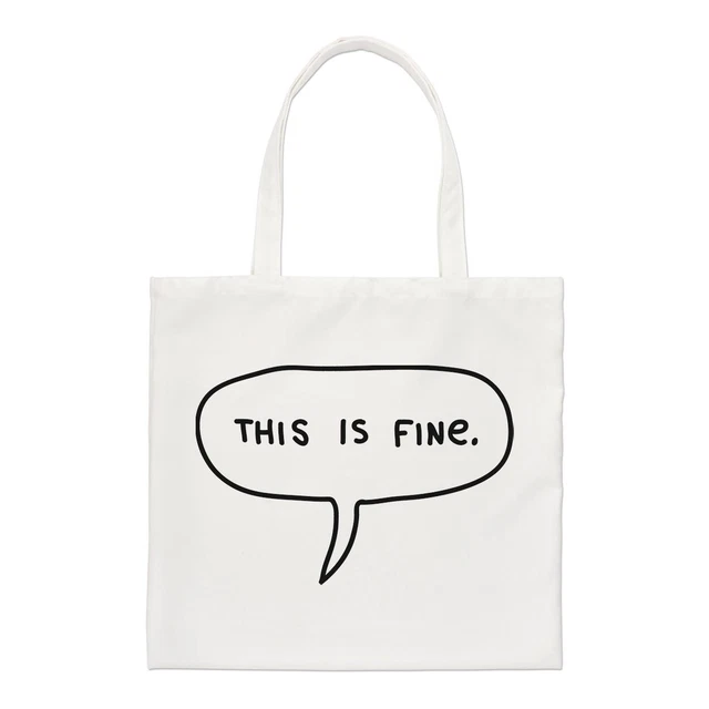 C'EST FIN DESSIN Animé Meme Bulle Standard Sac Drôle Anniversaire ...