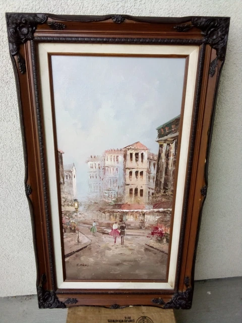 VINTAGE C. ALEXIS Oil on Canvas Painting in Beautiful Vintage Frame £33 ...