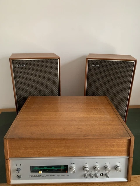 HACKER CENTURION RECORD Player Hifi And Speakers Teak 1970s £172.32 ...