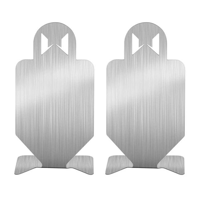 2 PCS METAL Shooting Target Steel Plate Targets Stainless Steel ...