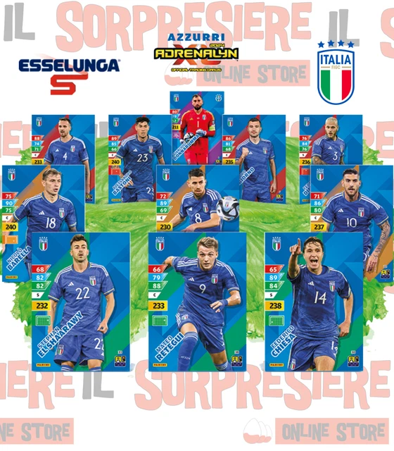 PANINI AZZURRI ADRENALYN Xl 2024 Cards A Scelta # 1 - 108 Esclusiva ...