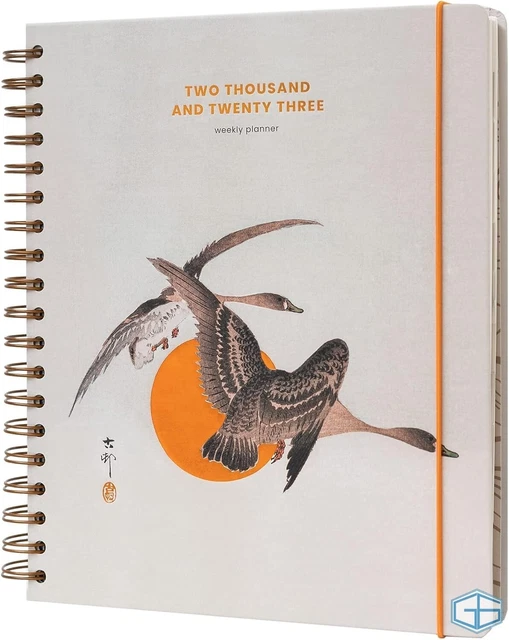 KOKONOTE JAPANESE ART Diary 2023 21 X 25 Cm Academic Diary Week To View ...