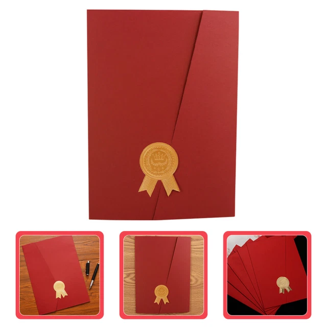 CERTIFICATE HOLDER CERTIFICATE Envelope Holder Award Certificates Cover ...