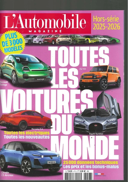 L'AUTOMOBILE MAGAZINE-HORS-SÉRIE 2025-2026-TOUTES les voitures du monde ...