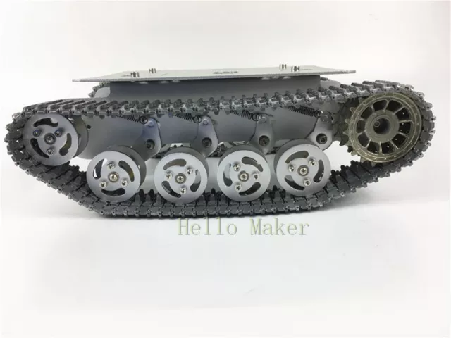 NEW ALUMINUM ROBOT Tank Chassis Tracked Vehicle For Arduino Robotics ...