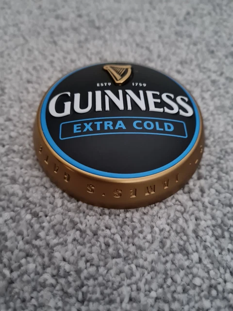 GUINNESS EXTRA COLD Metal Pump Badge Font Badge Brand New, Homebar, Man ...