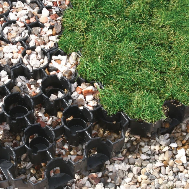 RASENGITTER 40T - 50x50x5cm SCHWERLAST Kiesgitter Rasenwaben ...