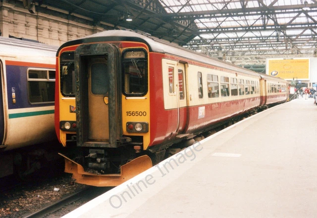 RAILWAY PHOTO 6X4 Class 156 DMU 156500 Edinburgh Waverley Stn 4/2/02 £1 ...