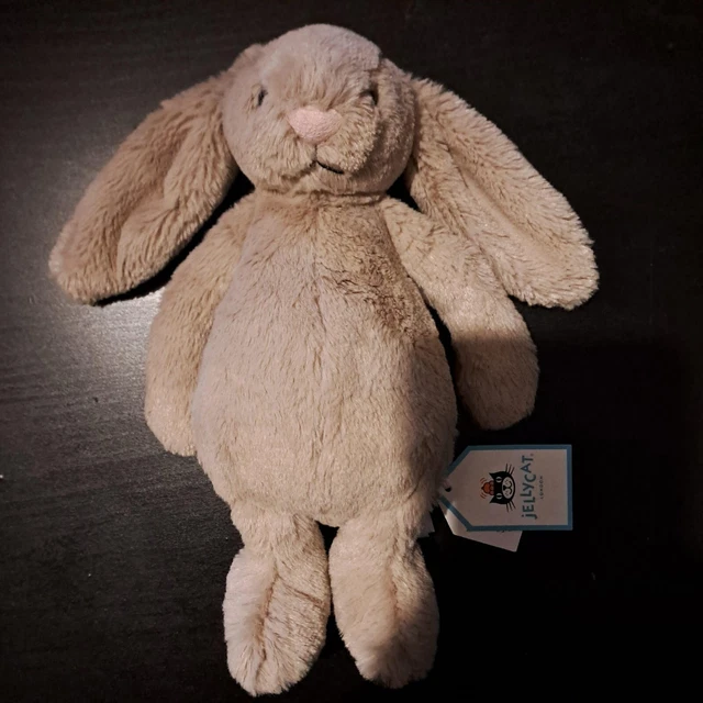JELLYCAT LITTLE BASHFUL Bunny Plush Soft Toy Beige £12.00 - PicClick UK
