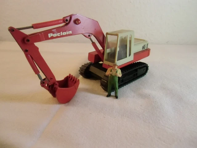 POCLAIN 90 KETTENBAGGER mit Tieflöffel 1:50 EUR 35,00 - PicClick DE