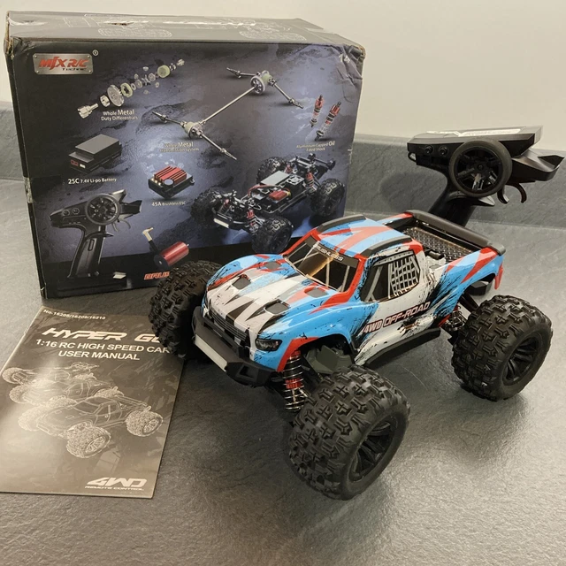 MJX HYPER GO 16208 2S LiPo RC Truck Car 1/16 Brushless RTR UK £108.00 - PicClick UK