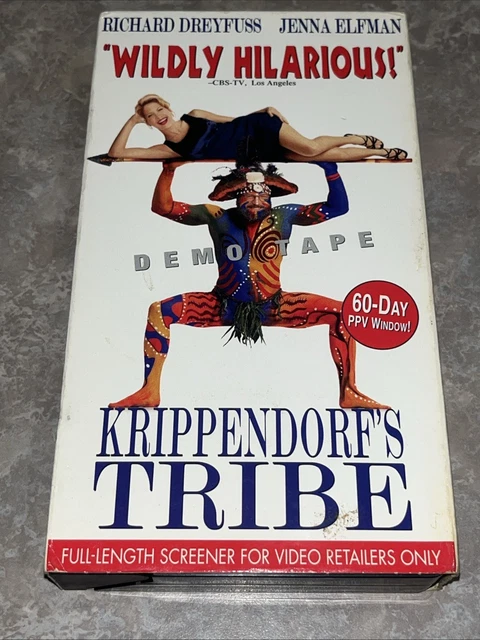 KRIPPENDORF'S TRIBE VHS 1998 Richard Dreyfuss VHS **FULL LENGTH ...