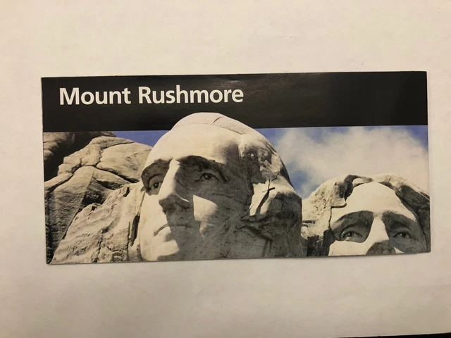 MOUNT RUSHMORE NATIONAL Memorial Park Unigrid Brochure Map NPS NEWEST ...