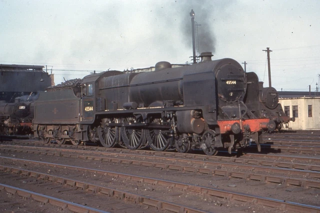 TRANSPORT RAILWAY COLOUR Rail Slide 45544 Patricroft Shed 1959 £12.50 ...