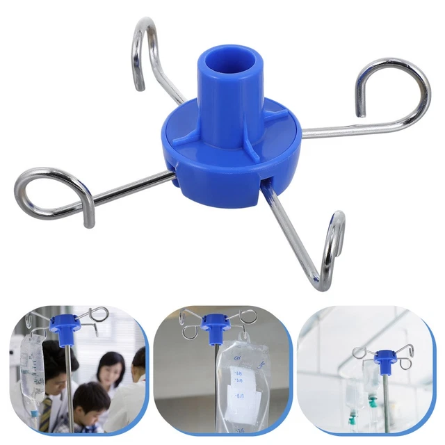 HOSPITAL INFUSION RACK Hanging Hook Metal Plastic Vertical Infusion ...