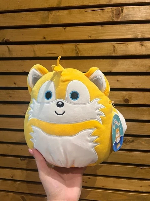 SONIC THE HEDGEHOG Tails Movie Squishmallow Plush Toy Teddy Yellow BNWT ...