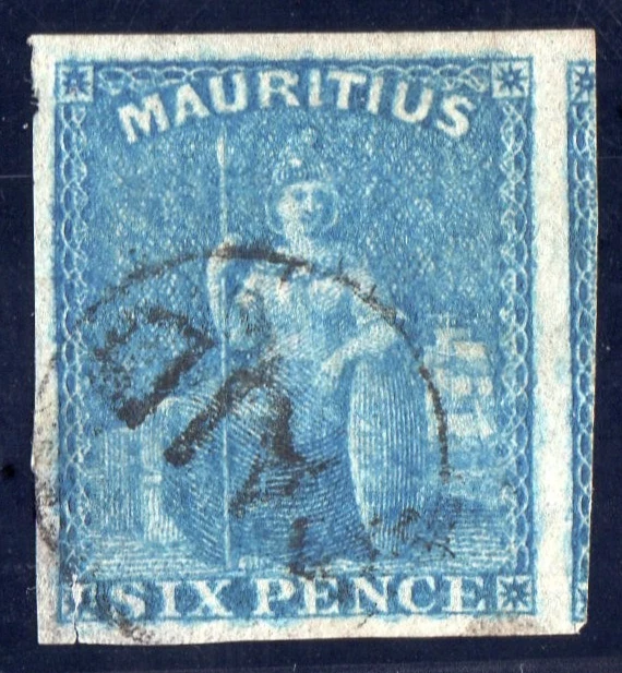MAURITIUS 1859-61, 6D. Blue Stamp Used (SG32) c £60 £15.00 - PicClick UK