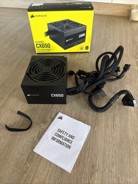 CORSAIR CX650 80 PLUS Bronze Non Modular Low-Noise ATX 650 Watt Power ...