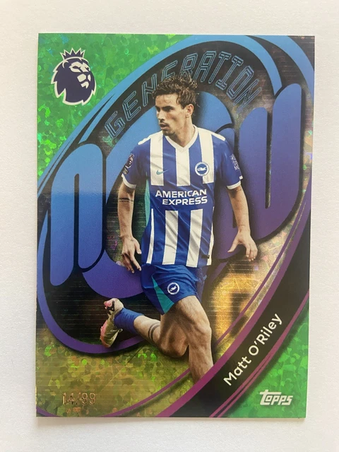 TOPPS PREMIER LEAGUE 2025/2026 Generation Now Matt O’Riley Green /99 ...