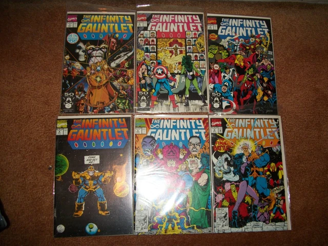 MARVEL COMICS 1991 THE INFINITY GAUNTLET COMPLETE SAGA 1-6 George Perez ...