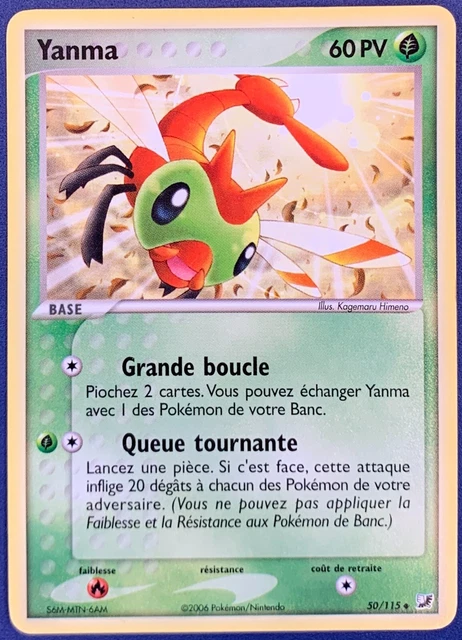 CARTE POKÉMON RARE Yanma ! 50/115 - EX Forces Cachées - Année 2006 - Excel. état EUR 4,00 ...
