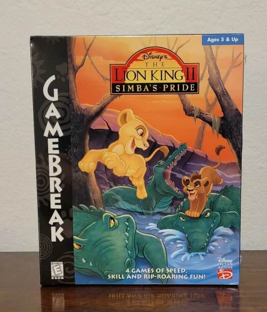 DISNEY'S GAMEBREAK THE Lion King II Simba's Pride PC 1998 NEW SEALED ...