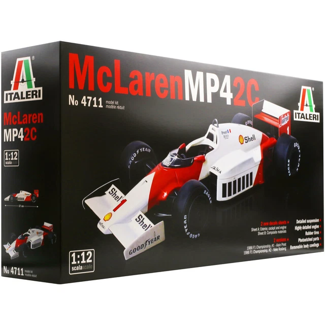 ITALERI 1/12 MCLAREN MP4/2C Model Kit Grand Prix Racing Car 4711 $158. ...