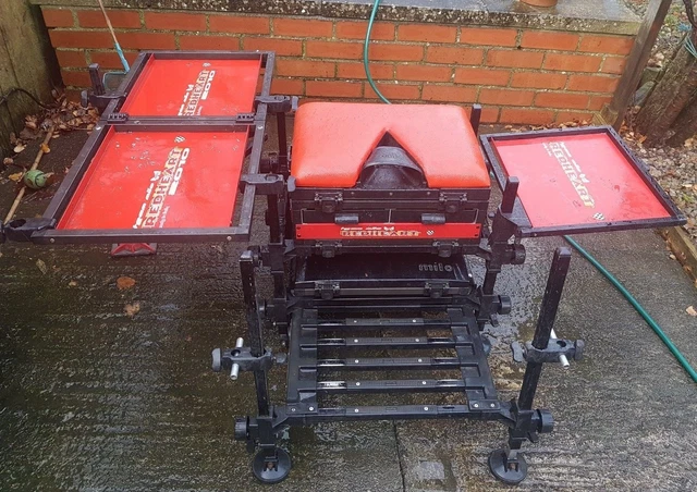MILO REDHEART SEAT Box With Side Trays and Rig Box £160.00 - PicClick UK
