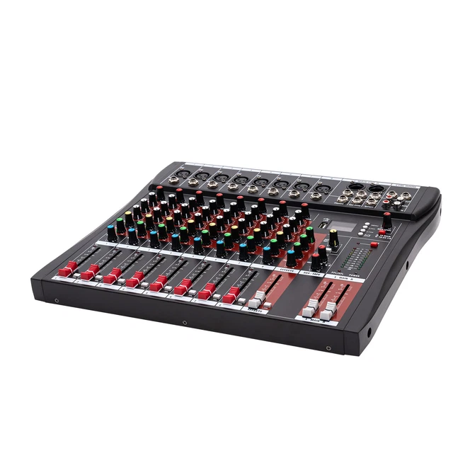 PRO 8 CHANNEL Bluetooth Studio Audio Mixer Live Sound Mixing Console ...