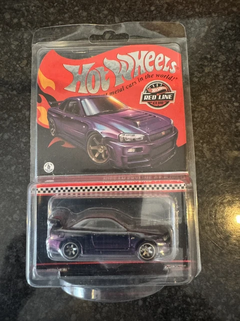 HOT WHEELS NISSAN Skyline R34 GTR BNR34 RLC 2024 Purple & Blue ...