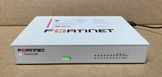 FORTINET FORTIGATE 60E FG-60E 10x GE RJ45 ports Firewall + PSU EUR 189 ...