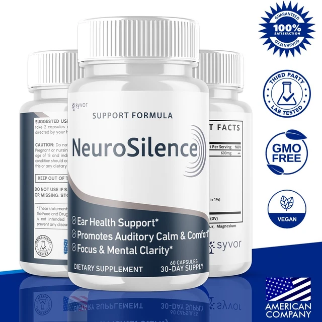 NEUROSILENCE EAR HEALTH Support Advanced Neuro Silence Formula 60 Caps ...