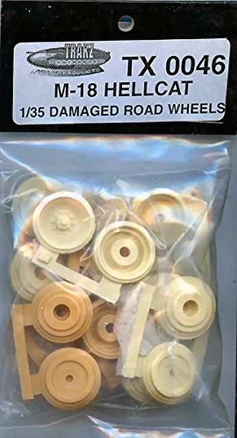 VLS TRAKZ 0046 M18 Hellcat Tank Damaged Wheels 1/35 scale resin model ...
