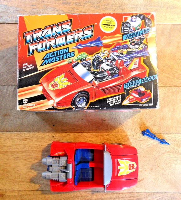 1990 TRANSFORMERS G1, Action Master Turbo Racer Wheeljack Autobot ...