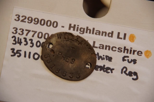 WW2 RELIC DOGTAG identity disc Highland Light Infantry HLI - WILLIAMS £ ...