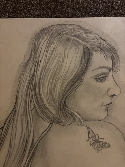 PORTRAIT DRAWING ON Paper of A Young Lady Done In Pencil Excellent ...
