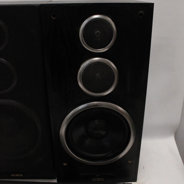 PAIR OF AIWA Magnetic Shield 3 Way Bass Reflex Speaker System SX-E91 - L30 £9.99 - PicClick UK