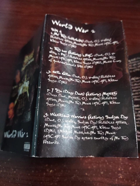 BONE THUGS N Harmony Art of World War 2 Cassette Artwork Insert ONLY ...