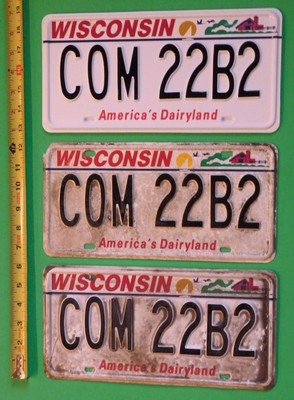 FORD BRONCO LICENSE Plates original TV screen used prop AMERICAN GODS ...