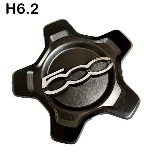 NEW GENUINE FIAT 500X Alloy Wheel Centre Cap Single Matt + Gloss Black ...