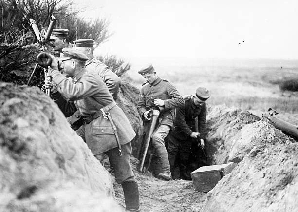 WORLD WAR ONE German Observation Post Equipped With A Periscopic Old ...