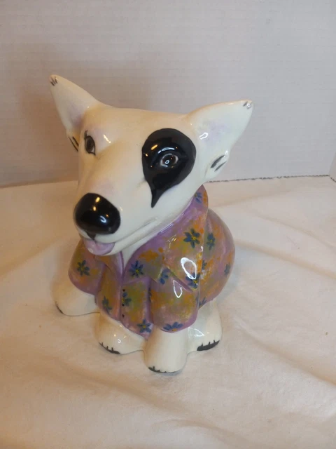 RARE SPUDS MACKENZIE Ceramic Statue 6" Tall Budweiser Beer 80's Mascot ...