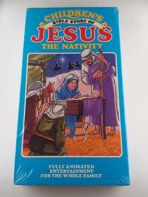CHILDREN'S BIBLE STORY Of Jesus The Nativity VHS Movie Cartoon NEW EUR ...