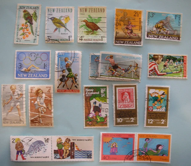 NEW ZEALAND, HEALTH stamps 1962-1987 (19 stamps) $4.80 - PicClick AU