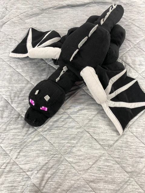 MOJANG JINX MINECRAFT Black Ender Dragon 24" Large Plush Stuffed Animal ...