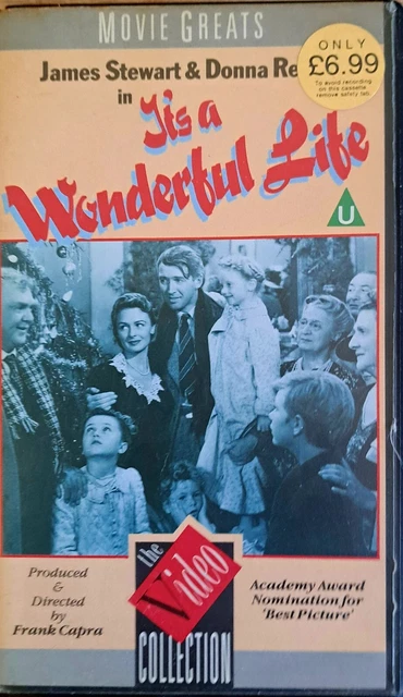 IT'S A WONDERFUL Life VHS Video Tape - 1985 Black & White £0.99 ...