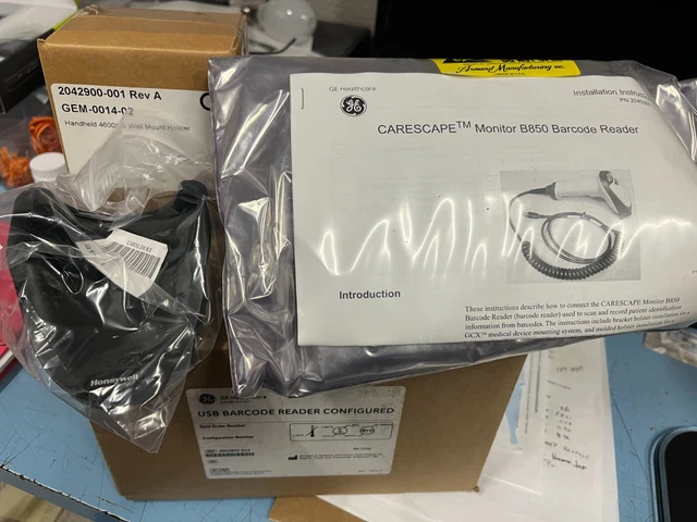 GE HEALTHCARE CARESCAPE Monitor B850 USB Barcode Reader configured NEW ...